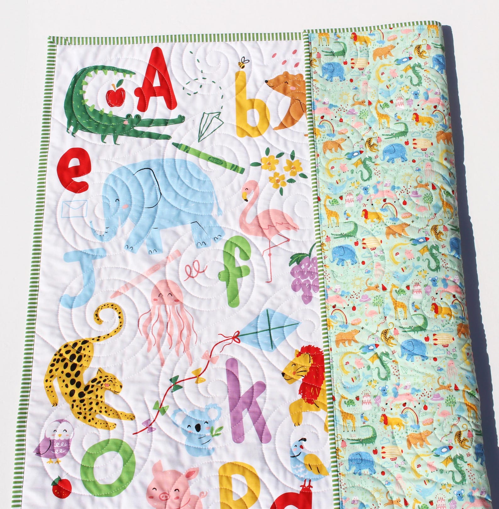 ABC Quilt Kit, Get Your Cray-on Alphabet Baby Newborn Boy or Girl ...