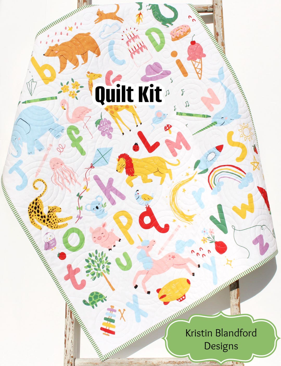 ABC Quilt Kit, Get Your Cray-on Alphabet Baby Newborn Boy or Girl ...