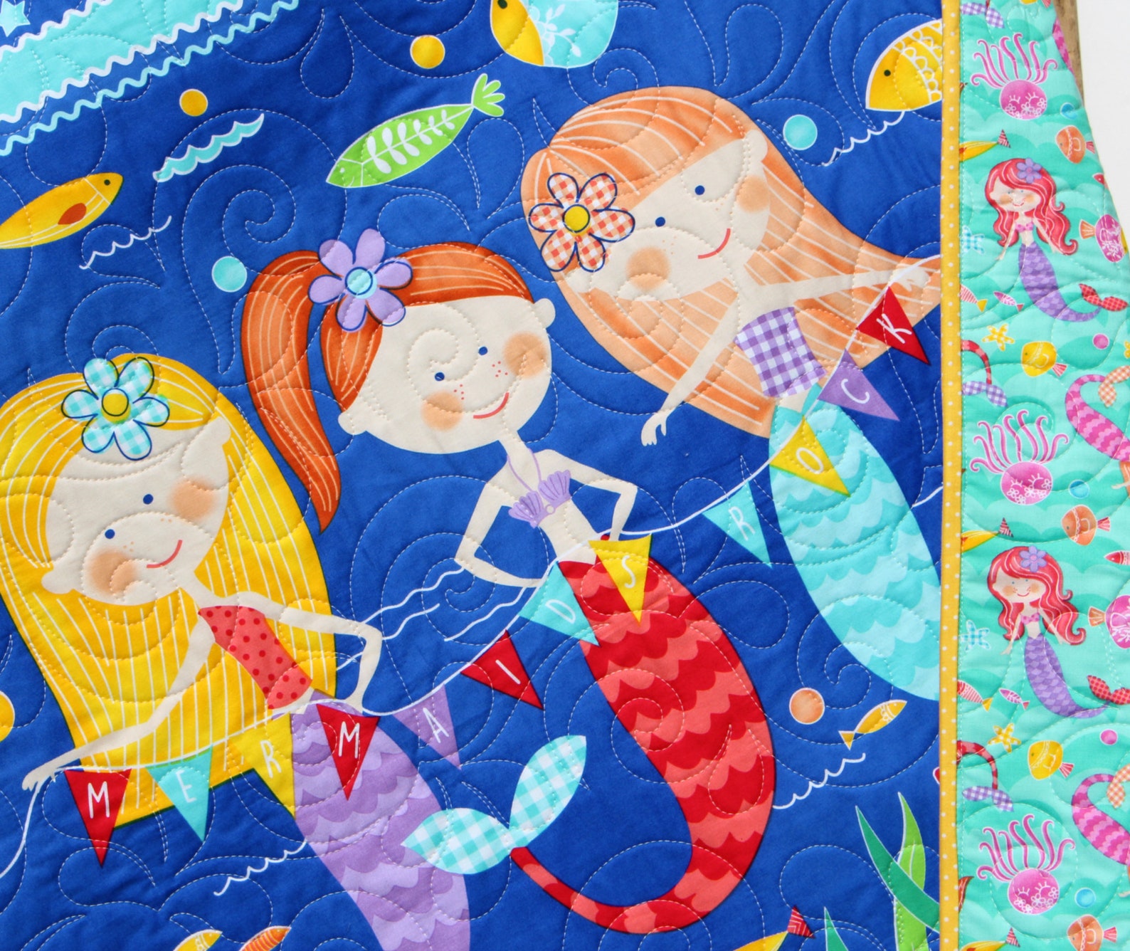 Mermaids Quilt Kit Baby Sewing Project to Make Yourself - Etsy