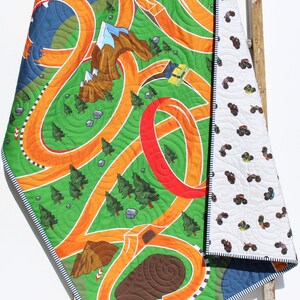 Play Mat Quilt Kit Canvas Panel Baby Blanket Project Size Race Cars ...