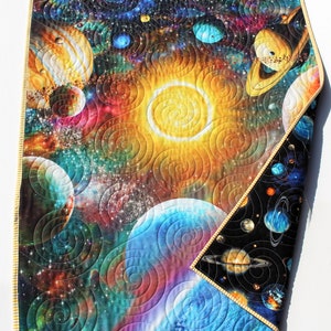 Space Quilt Kit Baby Blanket Project Planets Science Bedding Outerspace ...