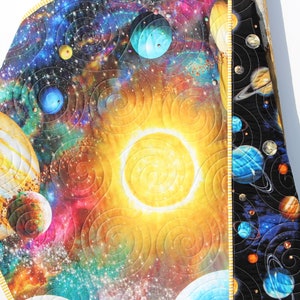 Space Quilt Kit Baby Blanket Project Planets Science Bedding Outerspace ...