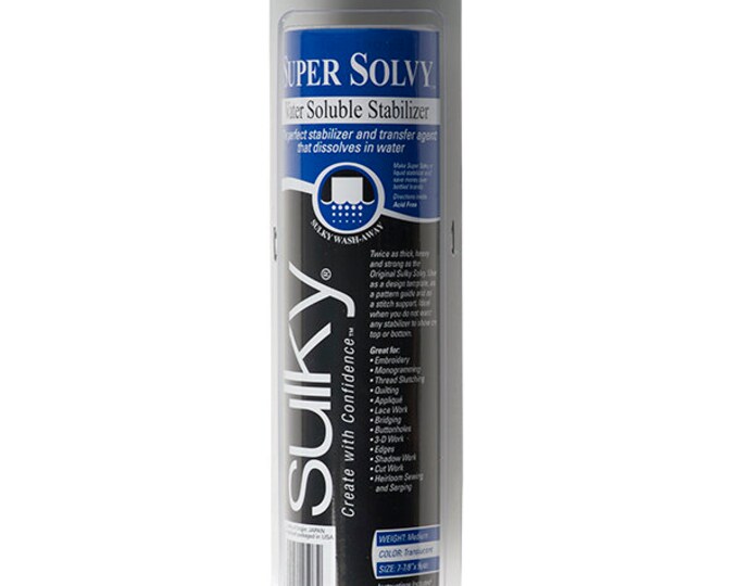 Sulky Super Solvy Stabilizer Clear 7.875'' X 9 Yd. Roll 405-08 Water ...