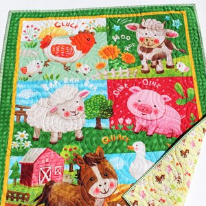 Farm Quilt Kit, Panel Quick Easy Fun, Quilting Projects, Beginner ...