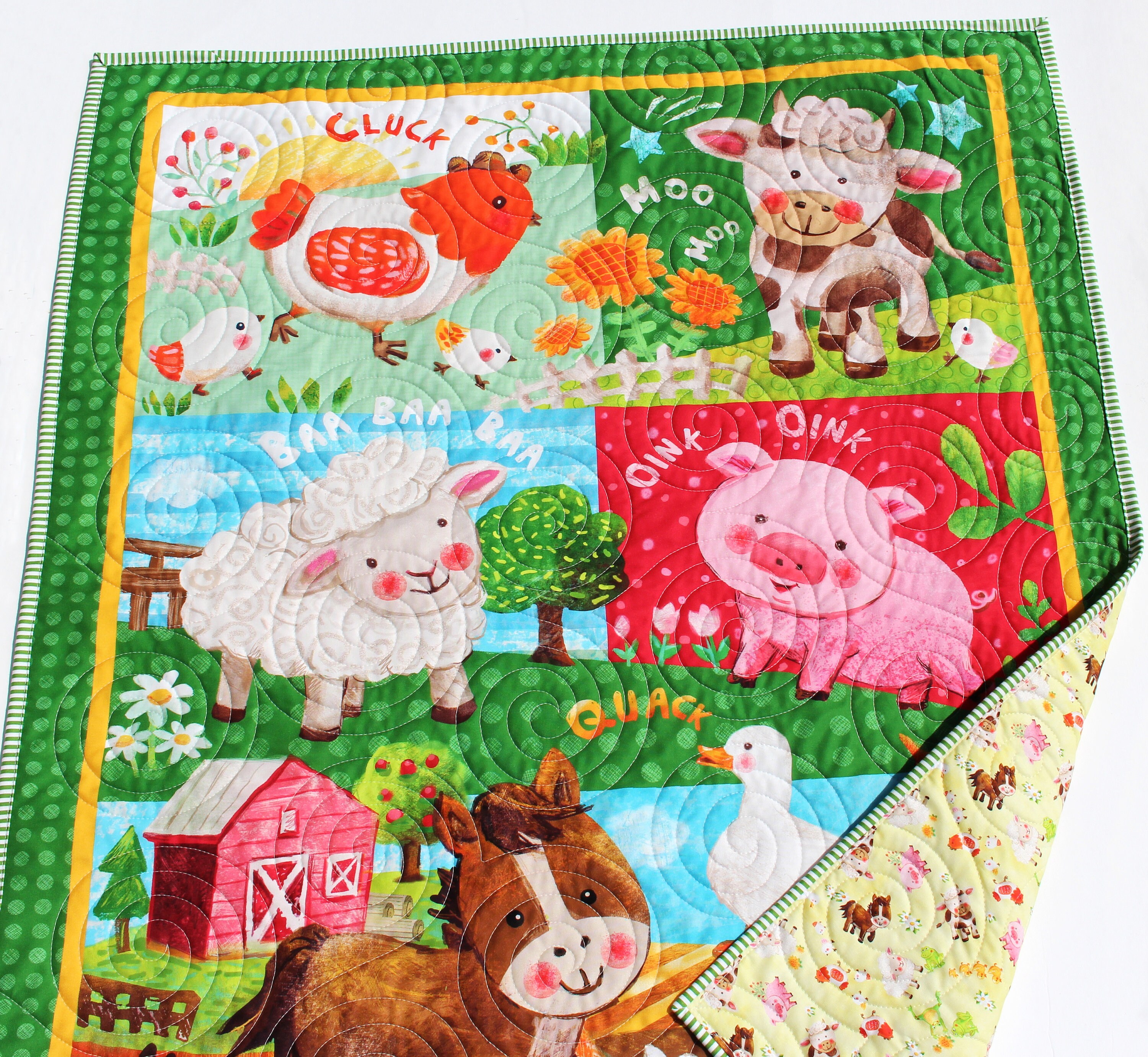 Farm Quilt Kit, Panel Quick Easy Fun, Quilting Projects, Beginner ...