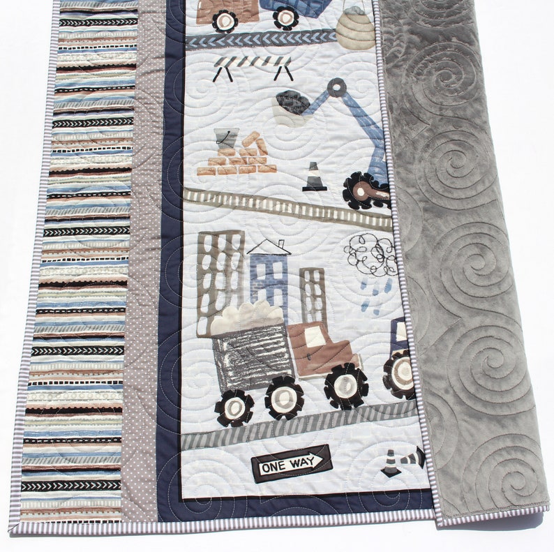 LAST ONES Construction Quilt Kit, Boy Baby Panel Quick Easy Fun ...