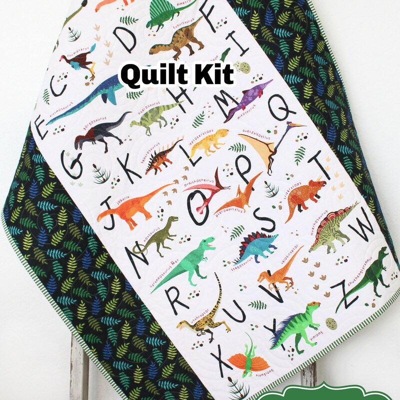 Dinosaur Quilt Panel - Etsy