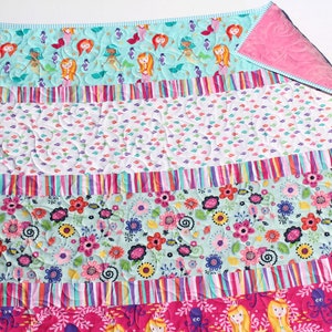 Sashed Stripes Quilt Pattern, Modern Strip Baby Toddler Size, Quilting ...