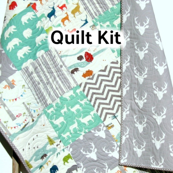 Modern Rustic Quilt - Etsy