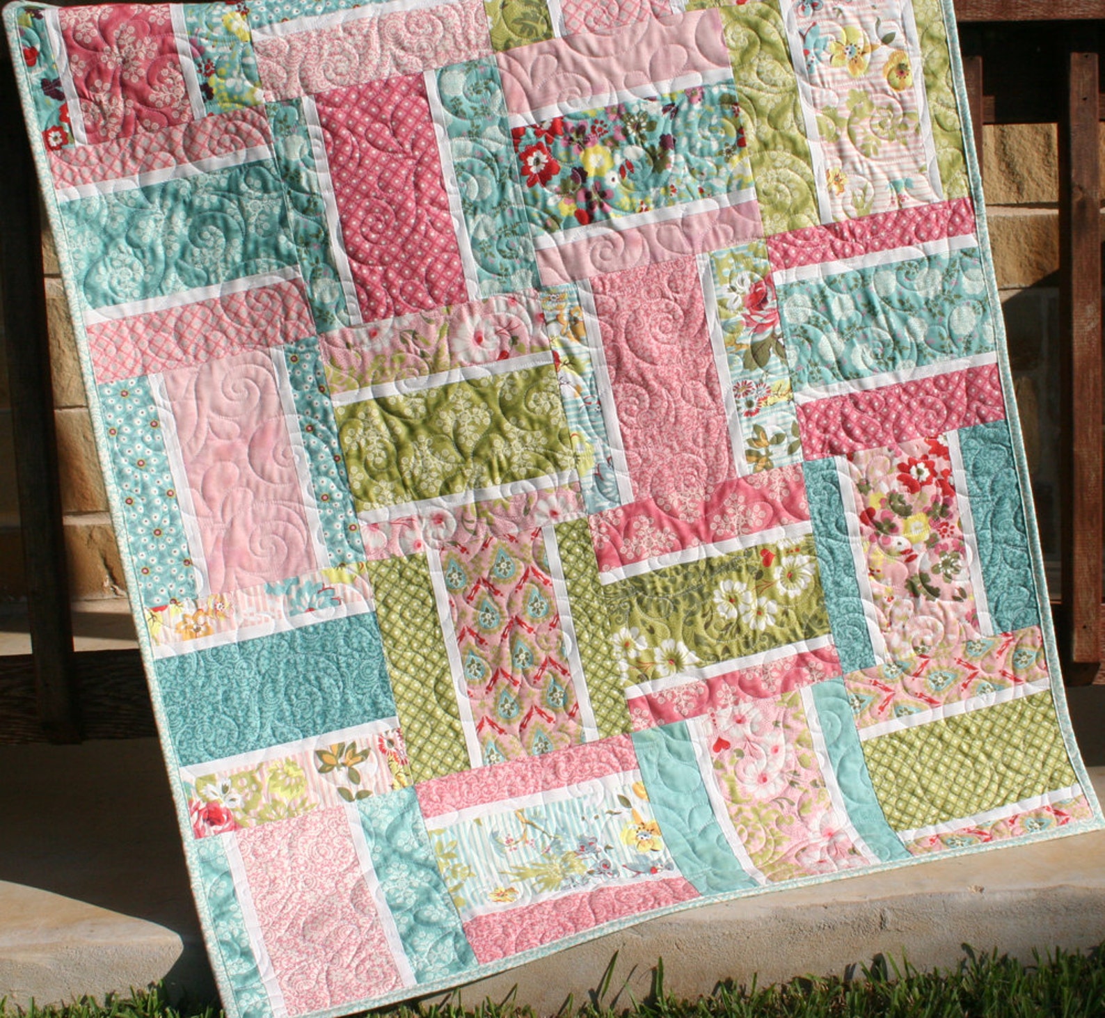 Modern Quilt Pattern Pinstripe Moda Layer Cake Squares - Etsy