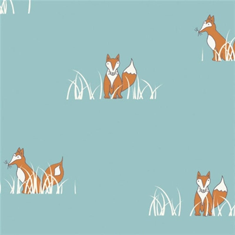 Fox Print Fabric - Etsy