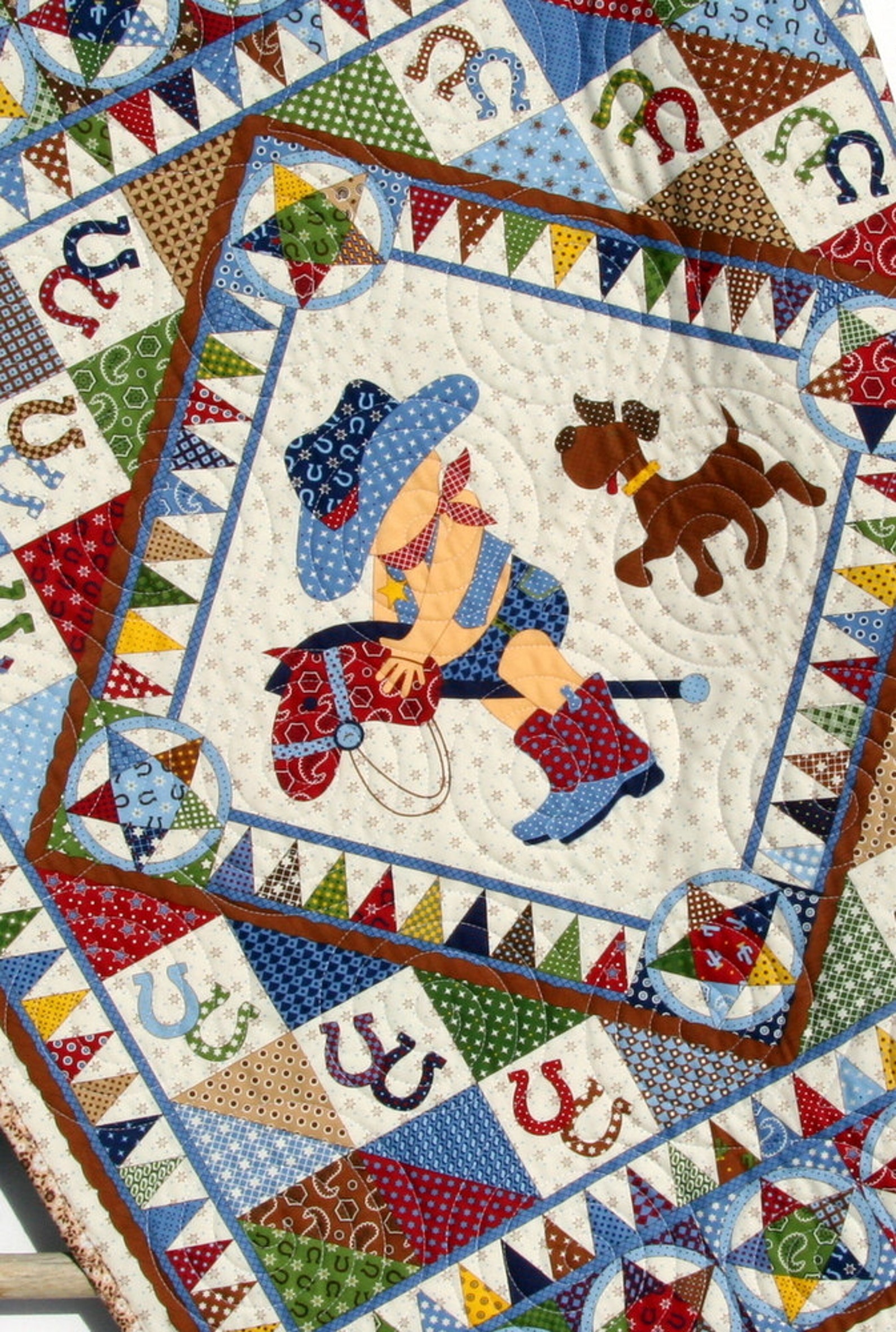 Quilt Kit Giddy Up Cowboy Western Boy Quick Easy Fun Beginner | Etsy