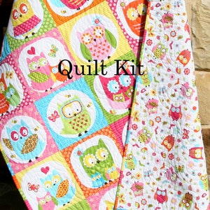 Owl Quilt Kit, Girl Whoo Loves You, Northcott, Michele Scott, Panel ...