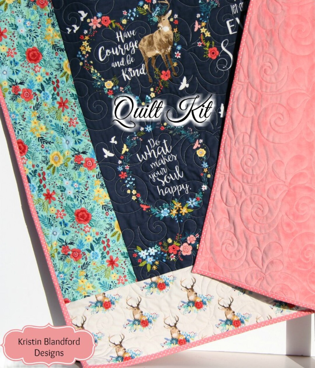 Minky Quilt Kits, Modern Quilting Pattern, Beginner Sewing Project ...