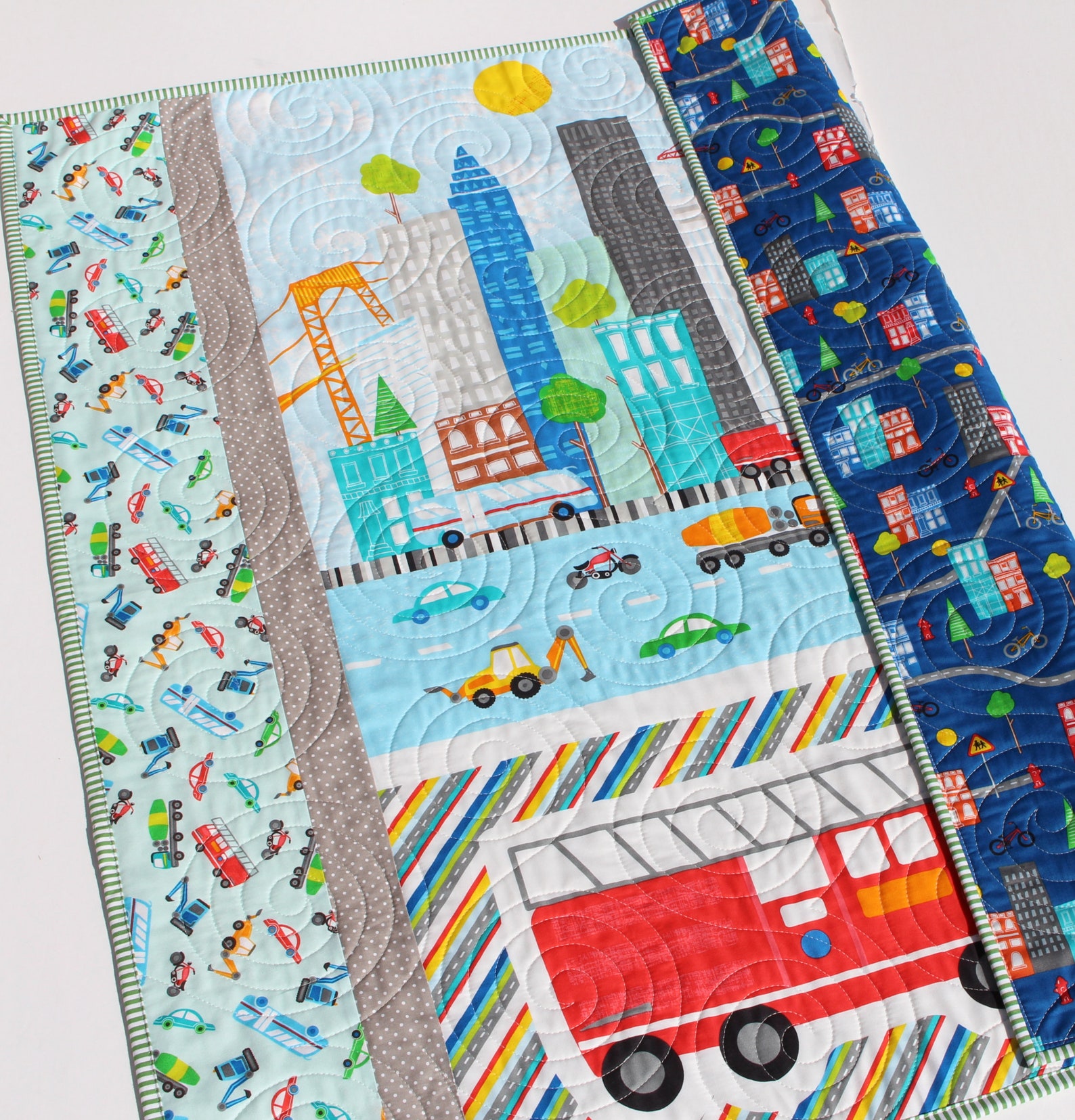 Transportation Quilt Kit Baby Boy Panel Quick Easy Fun | Etsy