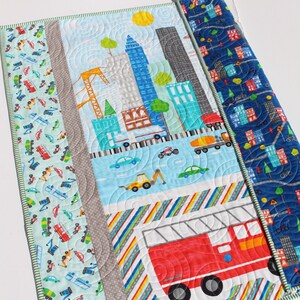 Transportation Quilt Kit Baby Boy Panel Quick Easy Fun Beginner Sewing ...