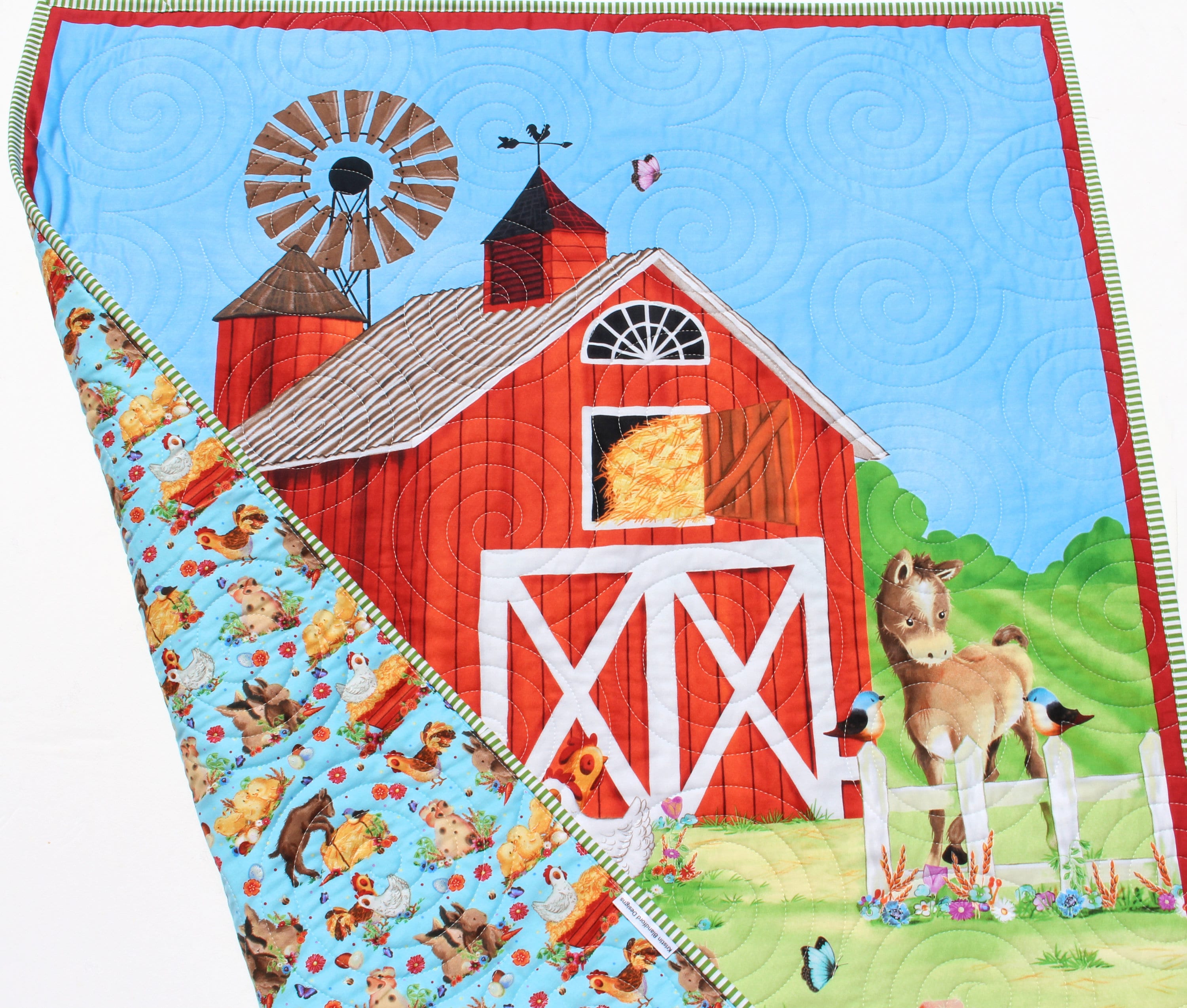 Farm Quilt Kit, Panel Quick Easy Fun, Beginner Project, Quilting ...