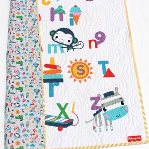 Alphabet Quilt Kit, Let's Play Abcs Baby Newborn Boy or Girl Animals ...