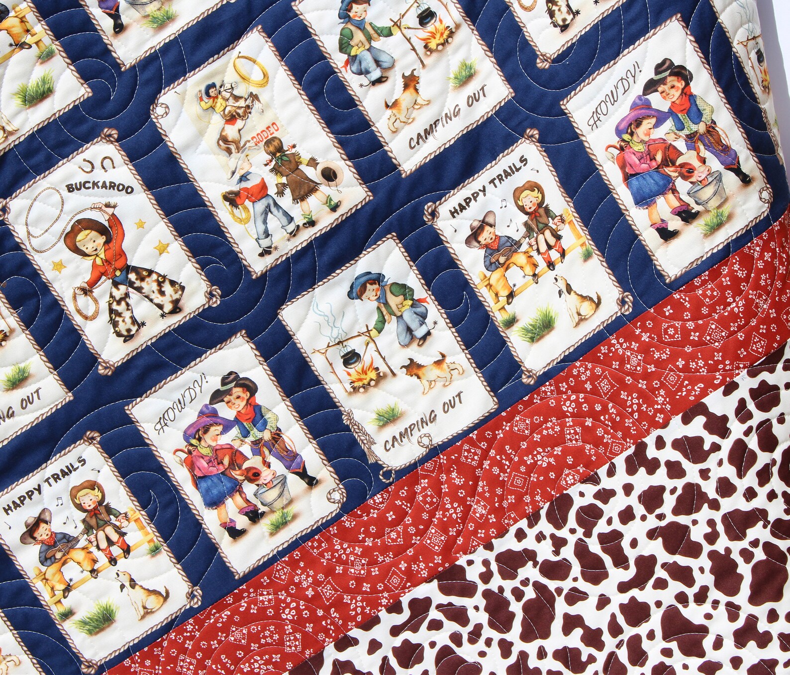Ranch Rodeo Baby Quilt Kit Panel Quick Easy Beginner Sewing - Etsy