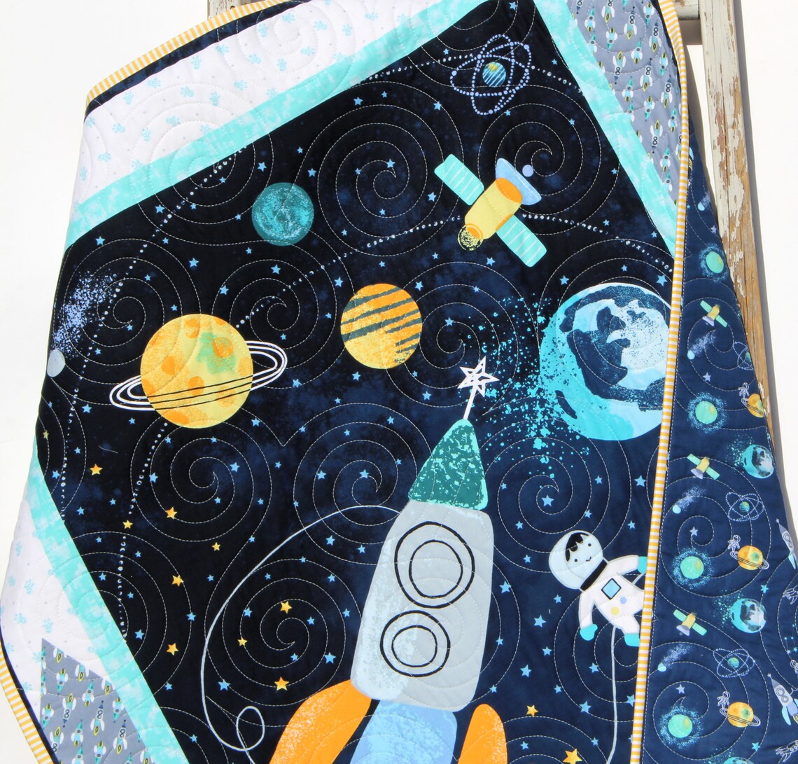 Space Explorer Quilt Kit Baby Blanket Project Planets Science - Etsy