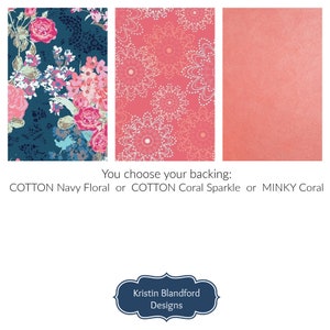 Minky Quilt Kits to Make, Floral Fabrics, Modern Quilt Pattern, Soft ...