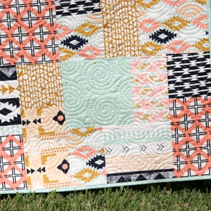 Arizona Quilt Kit, Tribal Baby Bedding Blanket Project, April Rhodes ...