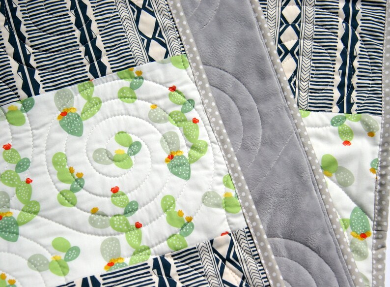 Cactus Quilt Kit Nursery Baby Bedding Blanket Project - Etsy