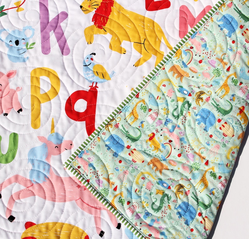 ABC Quilt Kit, Get Your Cray-on Alphabet Baby Newborn Boy or Girl ...