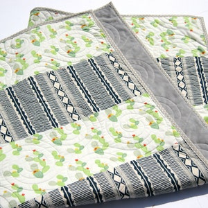 Cactus Quilt Kit, Nursery Baby Bedding, Blanket Project, Sewing Fabrics ...