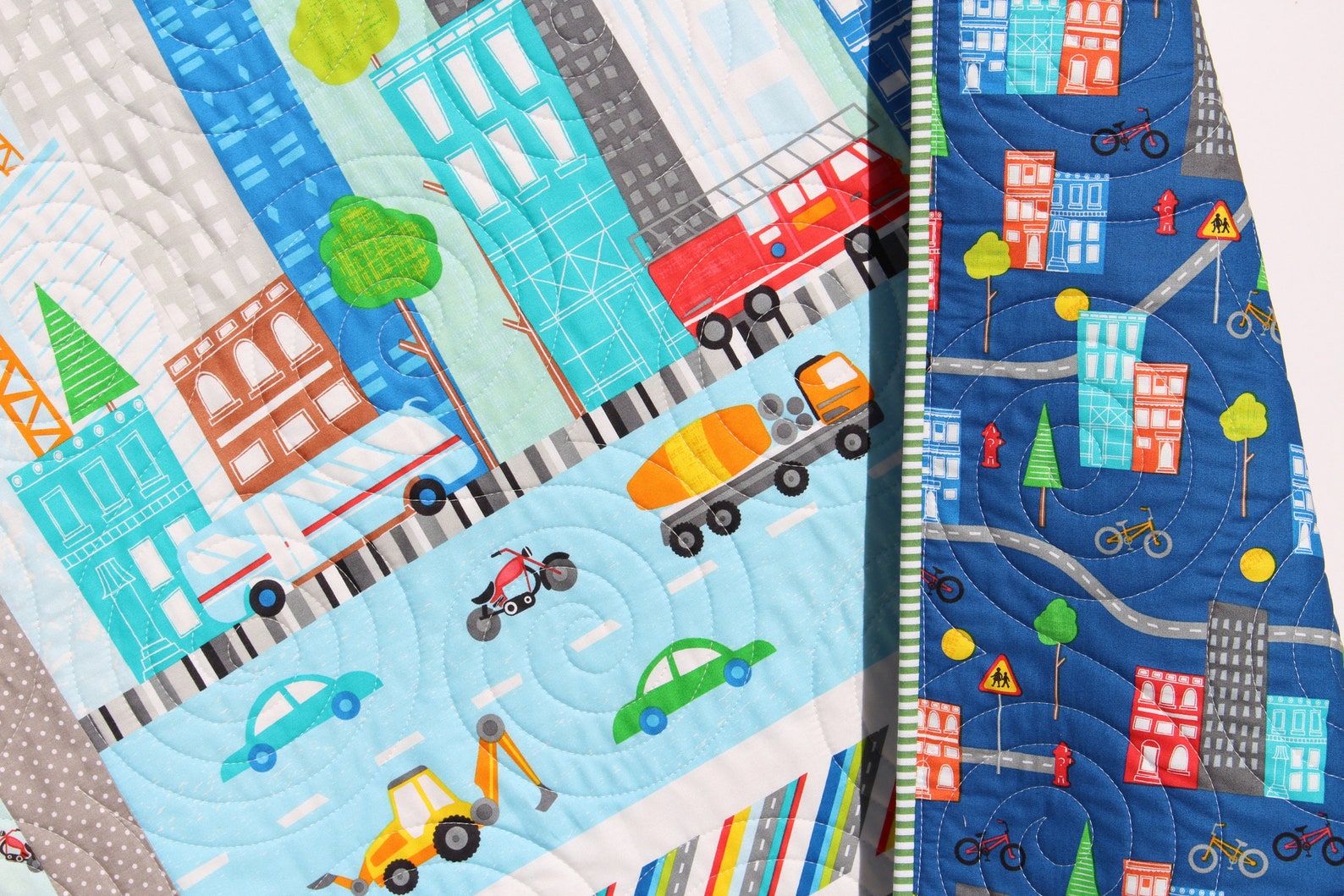 Transportation Quilt Kit Baby Boy Panel Quick Easy Fun | Etsy