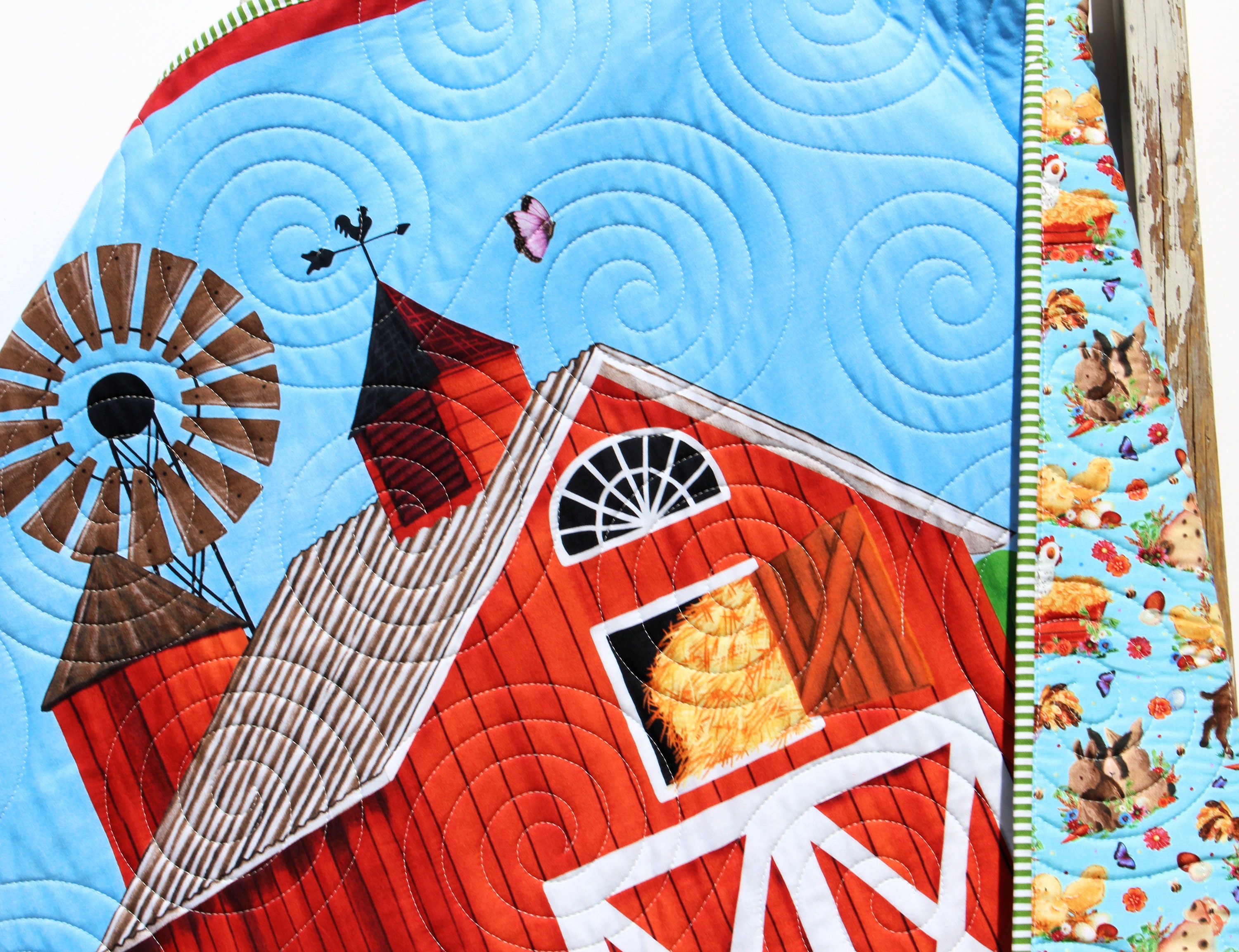 Farm Quilt Kit, Panel Quick Easy Fun, Beginner Project, Quilting ...