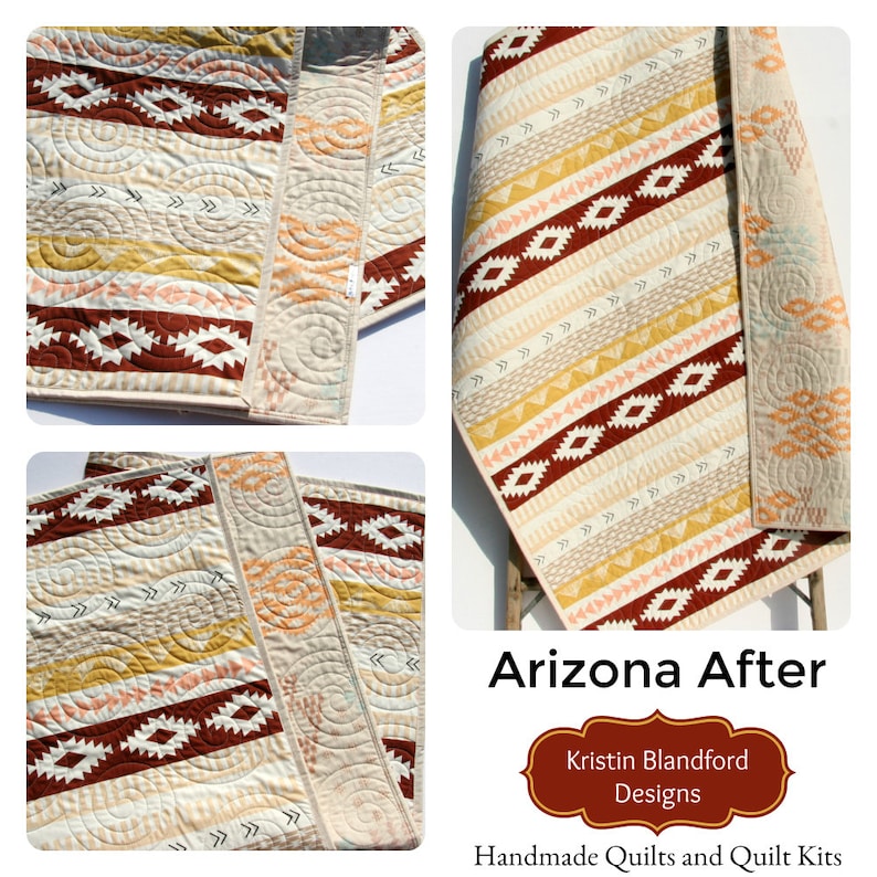 Arizona Quilt Kit Tribal Baby Bedding Blanket Project April - Etsy