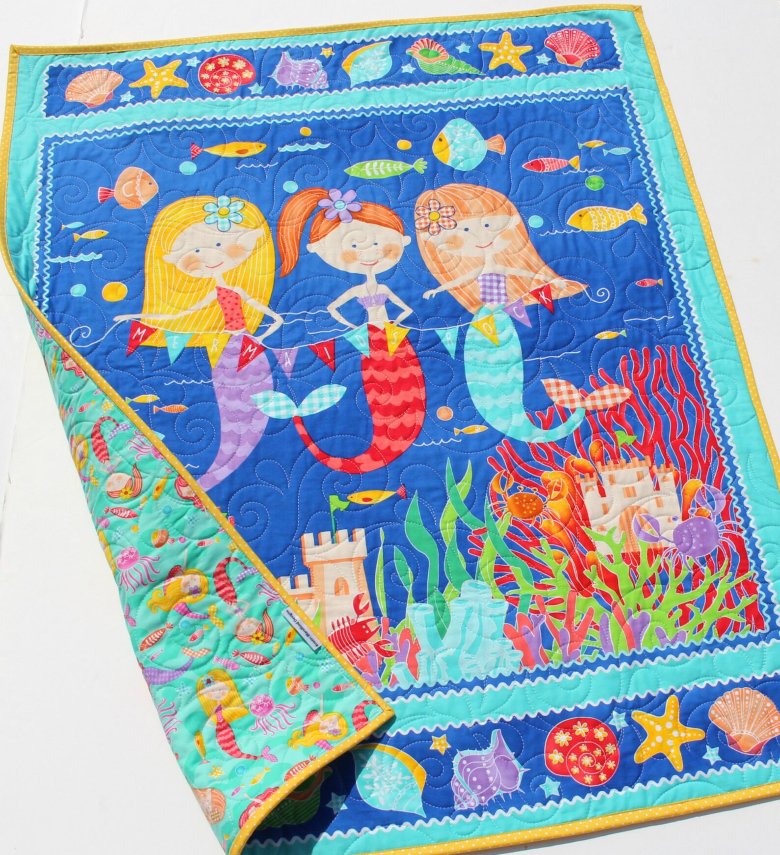 Mermaids Quilt Kit Baby Sewing Project to Make Yourself - Etsy