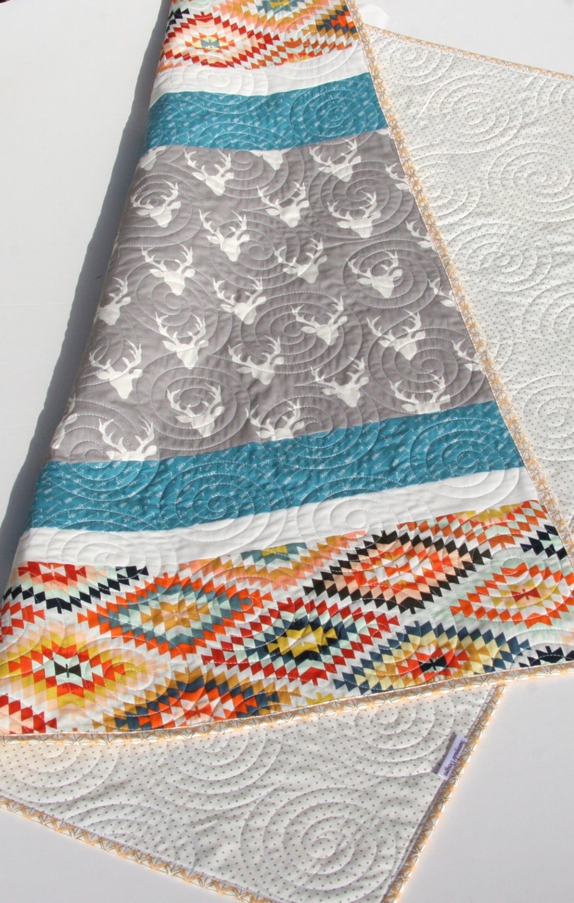 Aztec Deer Quilt Kit DIY Project Art Gallery Fabrics Hello - Etsy