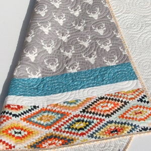 Aztec Deer Quilt Kit, DIY Project, Art Gallery Fabrics, Hello Bear ...