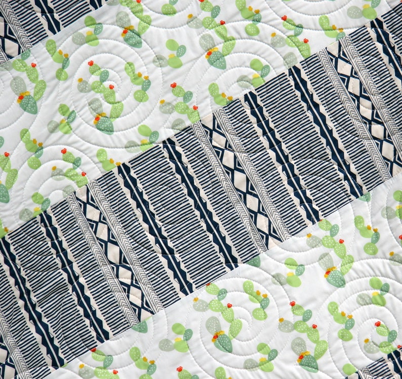 Cactus Quilt Kit Nursery Baby Bedding Blanket Project - Etsy