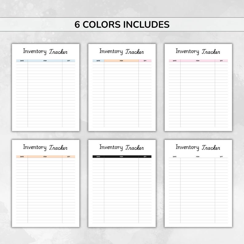 Inventory Log Sheet | Inventory Tracker Template | Stock Inventory ...