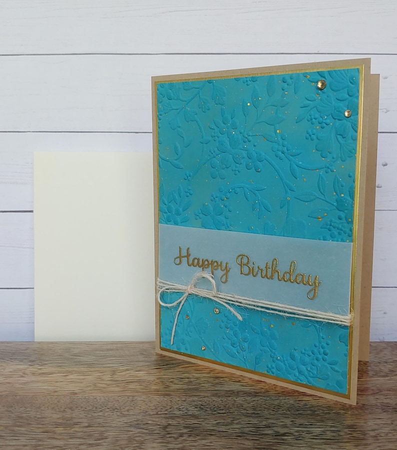 Happy Birthday Card, Handmade Card, Card for Her, Women, Friend ...