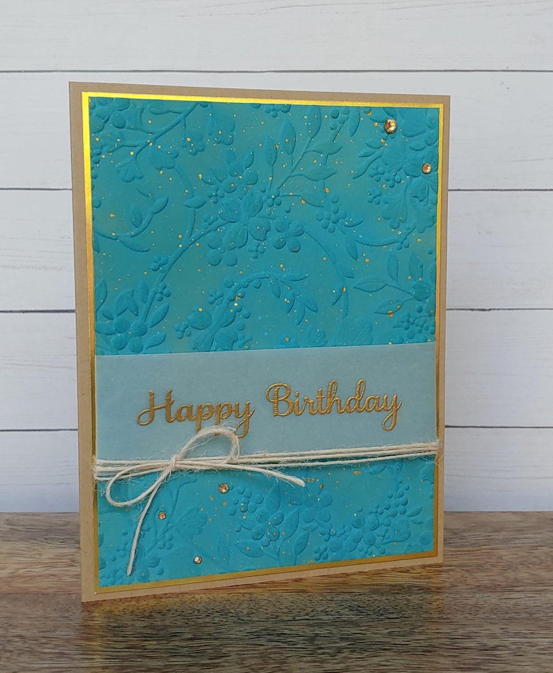 Happy Birthday Card, Handmade Card, Card for Her, Women, Friend ...