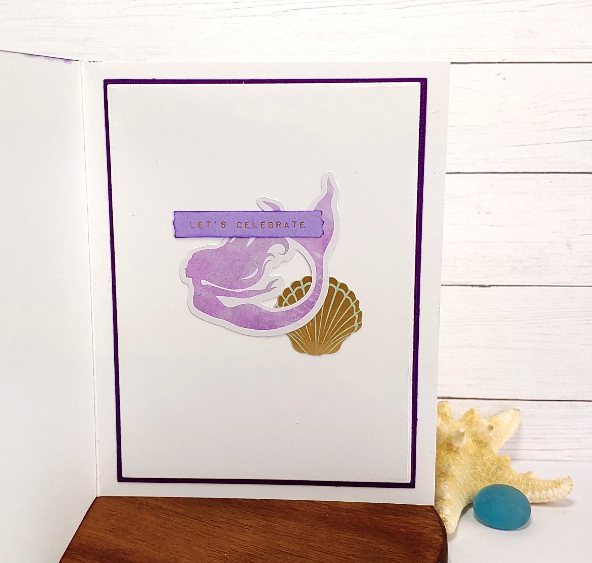 Cute Mermaid Birthday Card, Ocean Theme Birthday Card for Daughter ...