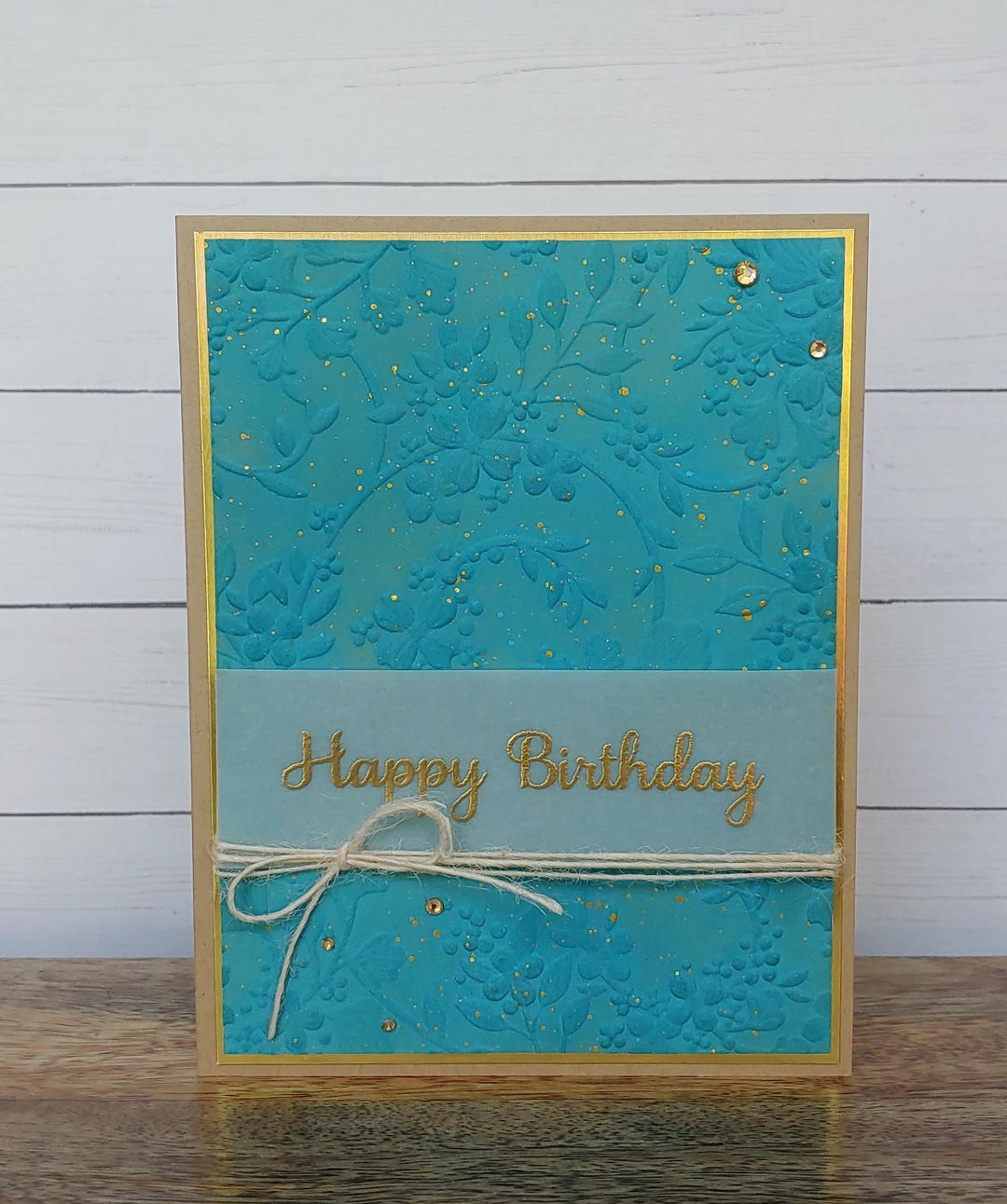Happy Birthday Card, Handmade Card, Card for Her, Women, Friend ...