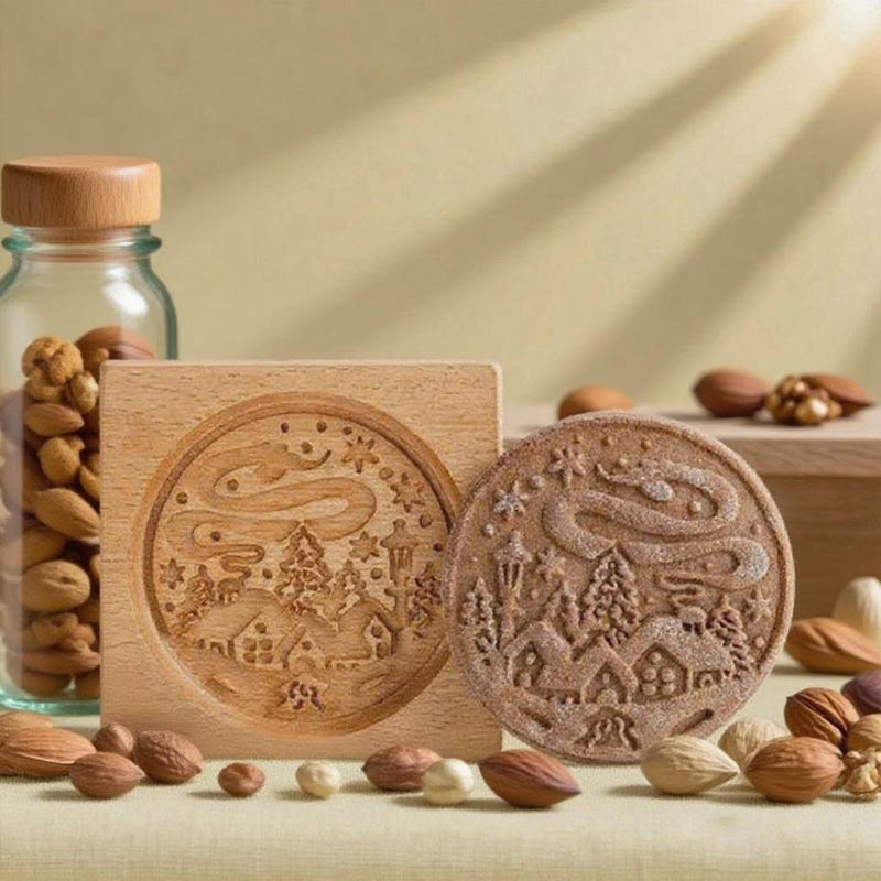 Wooden Cookie Mold - Etsy