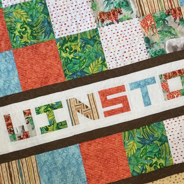 Jungle Animals Quilt - Etsy