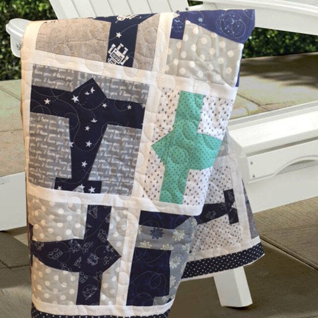CUSTOM Airplane Baby Quilt, Boy, Organic, Personalized, Baby Quilt ...