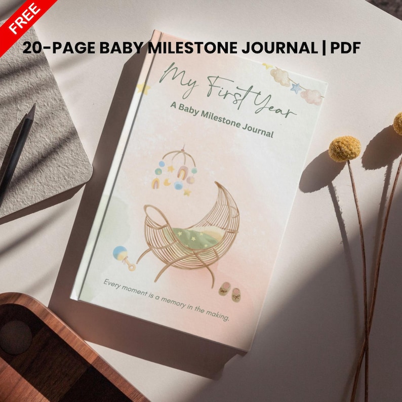 Spring Minimal Baby Girl Announcement Digital Template : Editable Canva ...