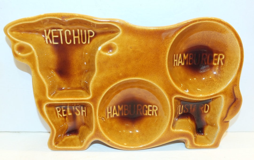 Vintage Devar Cow Condiment Relish Dish - Etsy