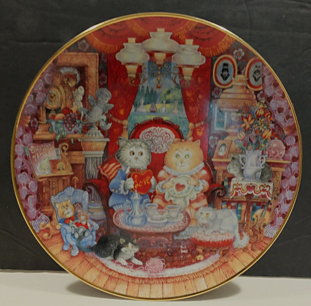 Franklin Mint "whisker Wuv" Bill Bell Collector Plate - Etsy