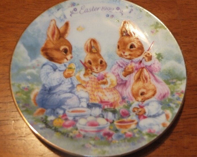 1992 Avon Colorful Moments Easter Plate - Etsy