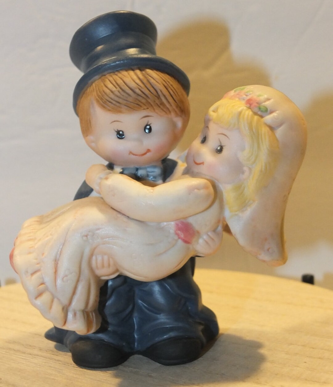 Russ Berrie Bride and Groom Figurine 1985 - Etsy