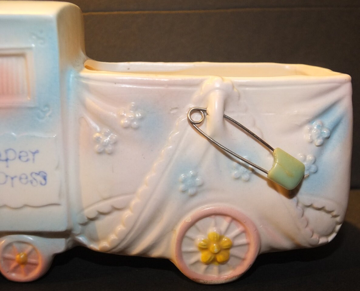 Floral & Garden Crafts Home & Hobby Napco Elephant Diaper Express Train ...